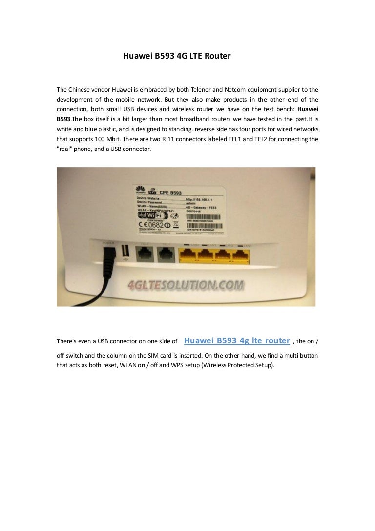 Huawei b593