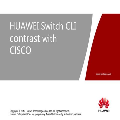 Huawei switch configuration commands | DOC
