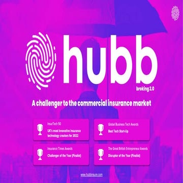 hubb – Insurtech Innovation Award 2023 | PPT