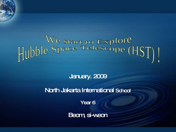 Hubble space telescope | PPT