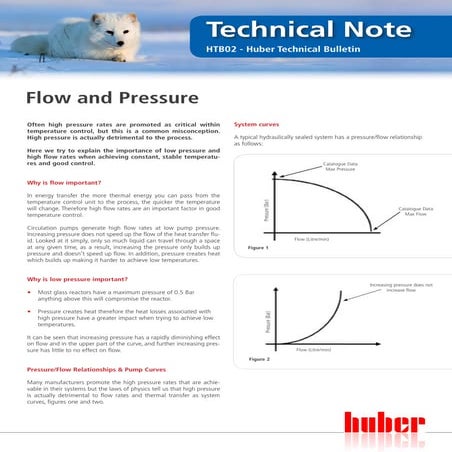 Huber - Flow and Pressure - HTB02 | PDF