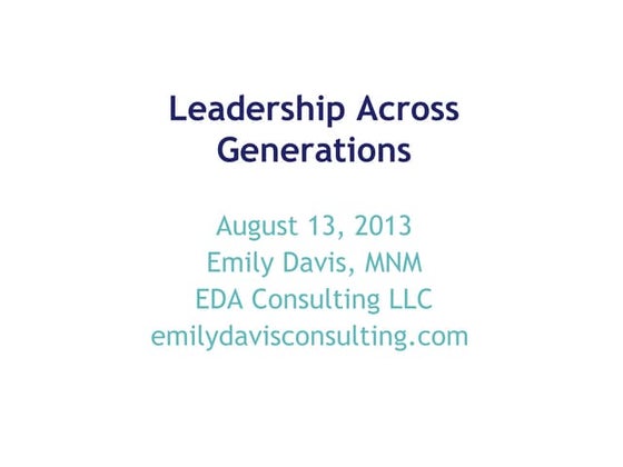 Bridging The Gap In The Multigenerational Workplace Pdf