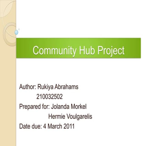 Hub project | PPTX