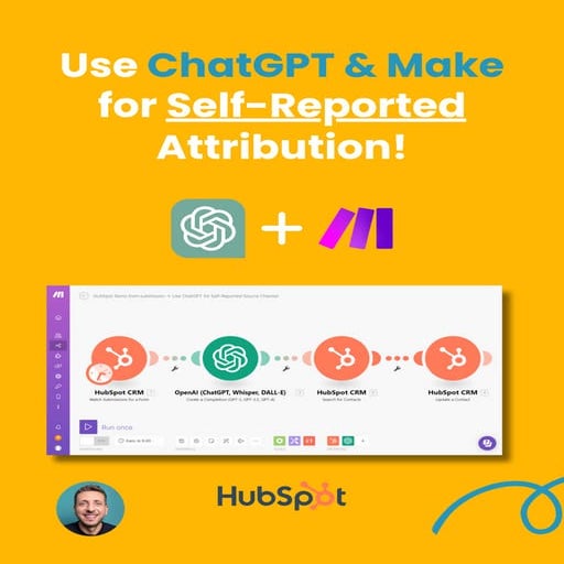 How to Use AI & Make for Self-Reported Attribution in HubSpot | PDF