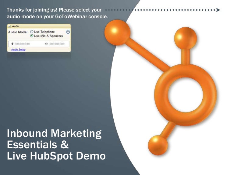 Hubspot Inbound Marketing Essentials Webinar - International Hubspot Inbound Marketing Essentials Webinar - International