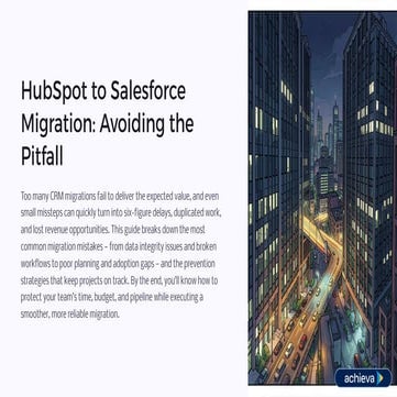HubSpot to Salesforce Migration: Strategies to Avoid Common Pitfalls ...