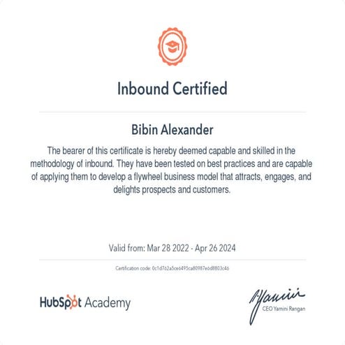 Hubspot Inbound Marketing Certification 2022 | PPT