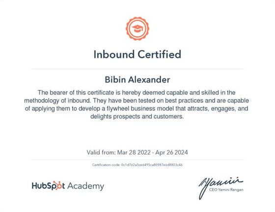 Hubspot Inbound Marketing Certification 2019 | PPT