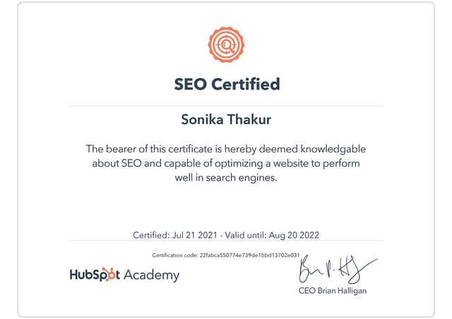 Hub spot seo certification | PPT Hub spot seo certification | PPT