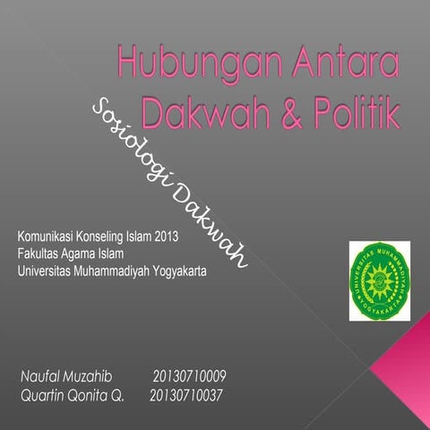 Hubungan antara dakwah & politik | PPT