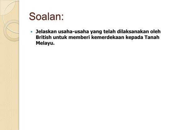 sejarah tingkatan 4 | bab 9 | peranan kabinet pertama persekutuan tanah ...