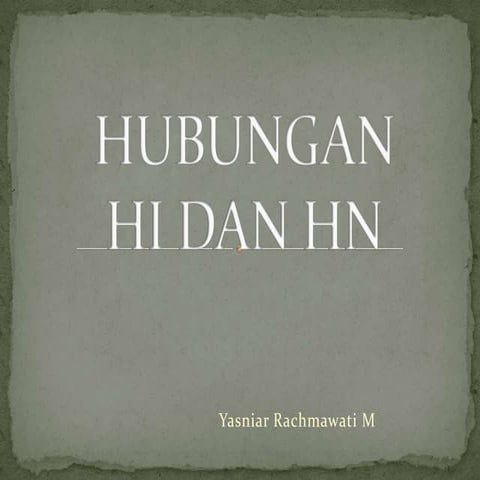 Hubungan hi dan hn | PPTX