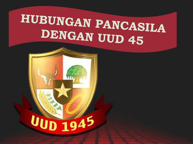 Hubungan pancasila dan UUD 1945 | PPTX