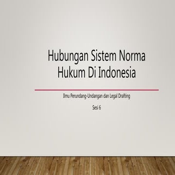 Hubungan Sistem Norma Hukum Di Indonesia.pptx