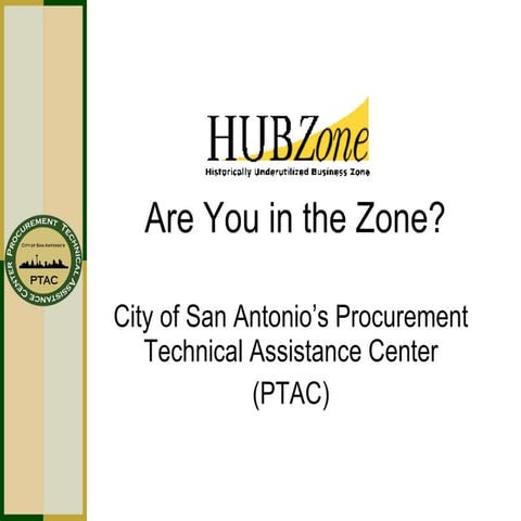Hub zones | PPT