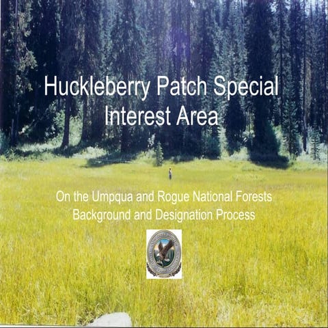 Huckleberry patch special interest area website | PPT