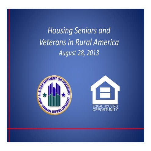 HUD Senior and Veteran Housing Resources - Earl Redrick | PPT