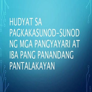 Mga hudyat ng pagkakasunod-sunod ng pangyayari.pptx