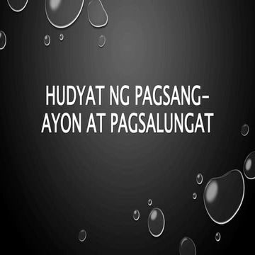Hudyat ng pagsang ayon at pagsalungat | PPTX