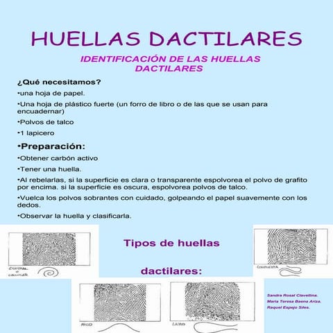 Huellas Dactilares | PPT
