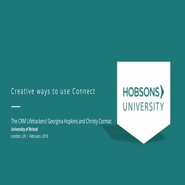 Creative Ways to Use Connect | PPT