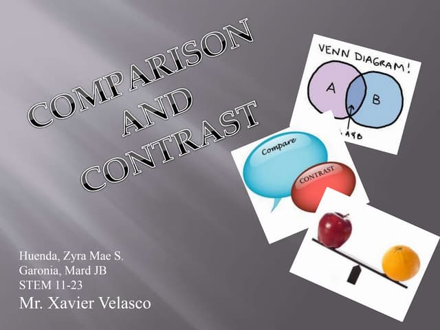 Compare and contrast_ppt | PPT