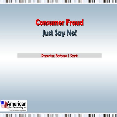 Scam types and its avoidance | PPT