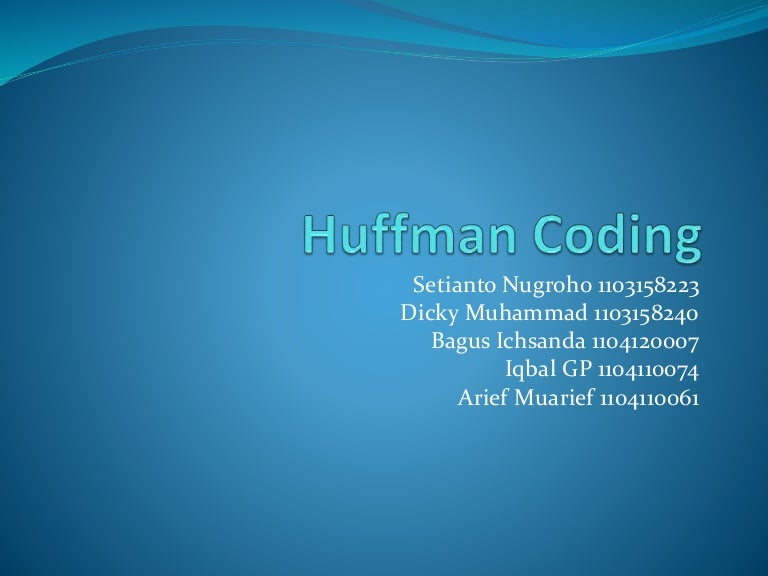 Huffman Coding