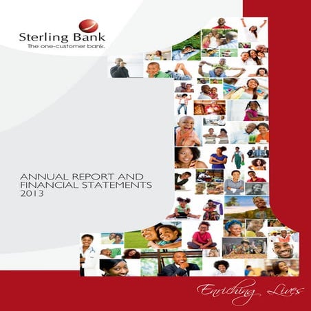 Sterling bank annual report 2013 | PDF