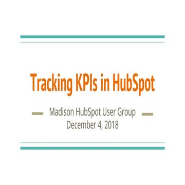 Hubspot Overview | PPTX