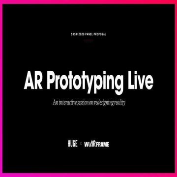 AR Prototyping Live | PDF