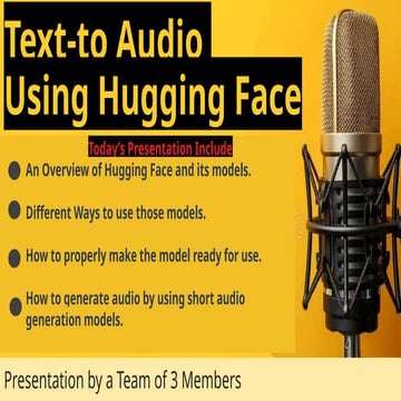 Hugging Face presentation slides to understand | PPTX
