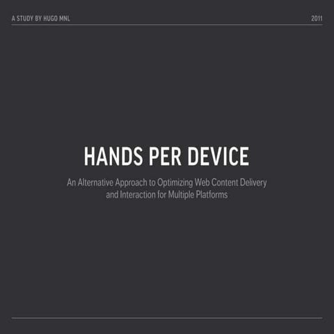 Hands Per Device (HPD) | PPT