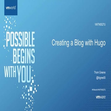Creating a Free Blog with Hugo and Github | PPT