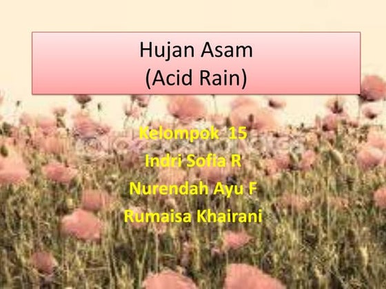 Hujan asam | DOCX