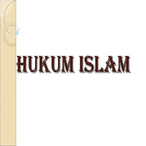 Hukum islam | PPT