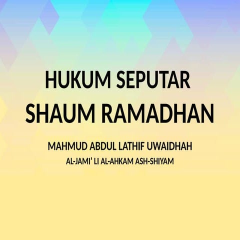 Hukum-Seputar-Shaum di bulan Ramadhan.pptx