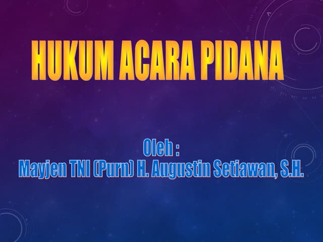 Hukum Acara Pidana (pengantar) .ppt
