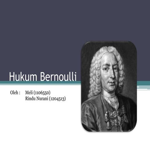 Hukum bernoulli | PPT