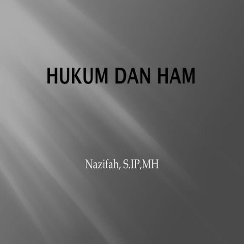 Teori dan Prinsip Hak Asasi Manusia | PDF
