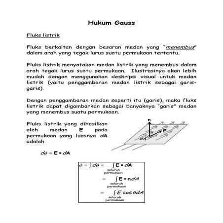 Hukum gauss | PDF