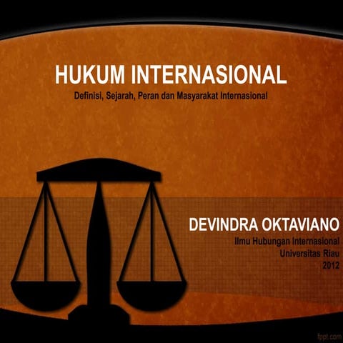 Pengantar Hukum internasional | PPTX