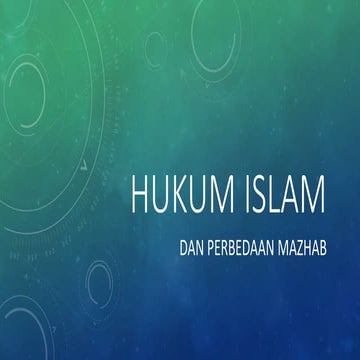 Hukum islam | PPTX
