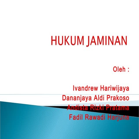 Hukum Jaminan | PPT