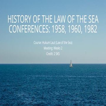 HISTORY OF THE LAW OF THE SEA CONFERENCES: 1958, 1960, 1982 | PPTX