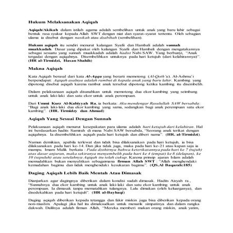 Hikmah Qurban dan Aqiqah | PPTX