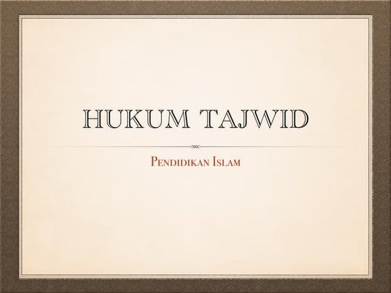 ALIF LAM SHAMSIYYAH & ALIF LAM QAMARIYYAH (Tajwid Tingkatan 1 KSSM) | PPT