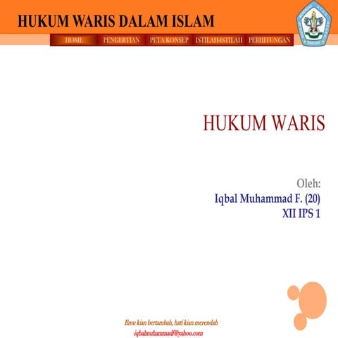 Hukum waris oleh iqbal mf | PPTX