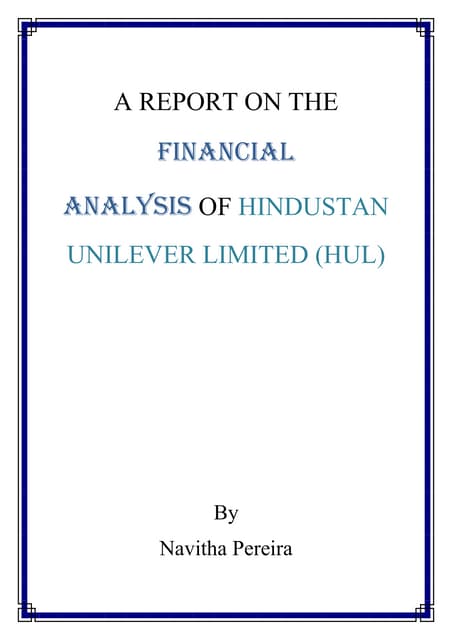 HUL PRODUCT MIX | PDF