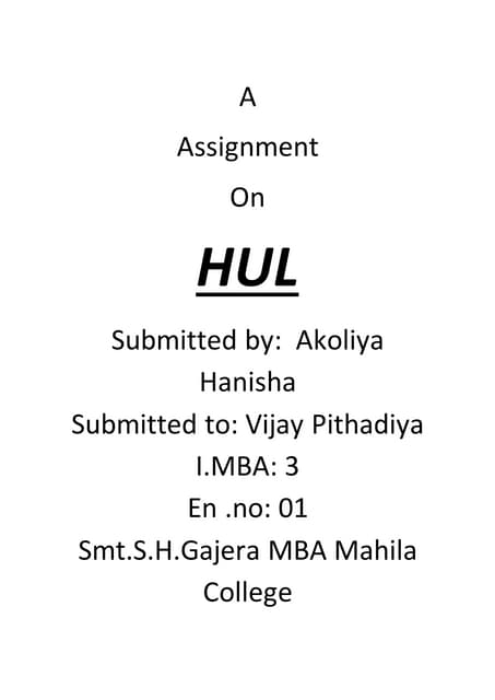 HUL PRODUCT MIX | PDF | Skin Care | Beauty